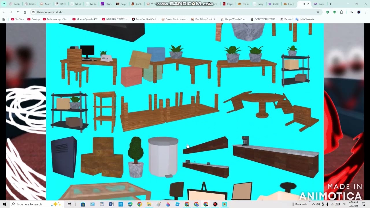 This Rooms Comic Studio features Doors and Pressure characters and more