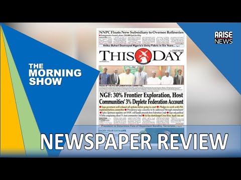 NGF: 30% FRONTIER EXPLORATION, HOST COMMUNITIES' 3% DEPLETE FEDERATION ACCOUNT - NEWSPAPER REVIEW