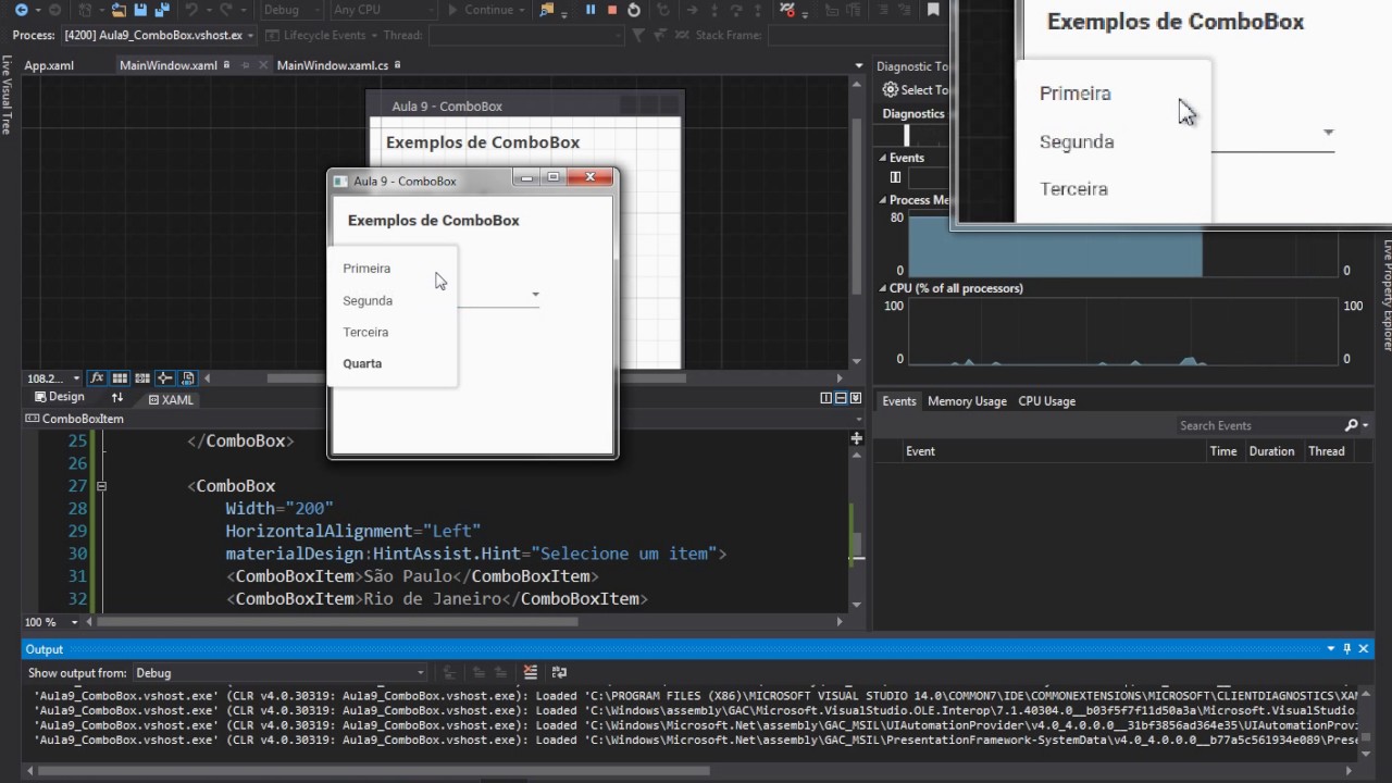Tutorial WPF + Material Design - Aula 9 - ComboBox