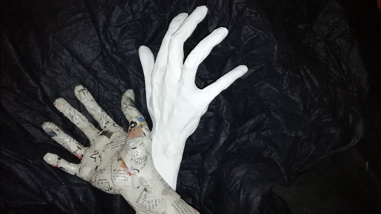 Paper Mache Hand! Easy Tutorial