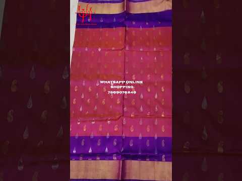uppada pattu drop mango buta weaving rich pallu sarees #latestsarees #pattusarees #handloom #sarees