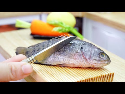 Miniature Sea Bass with Black Vinegar | Tasty Recipe by Tiny Cooking Official