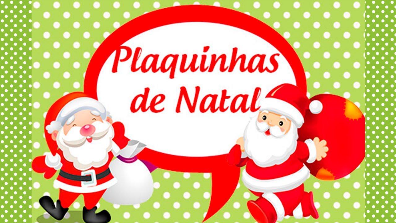 Plaquinhas de Natal Gratis para Imprimir