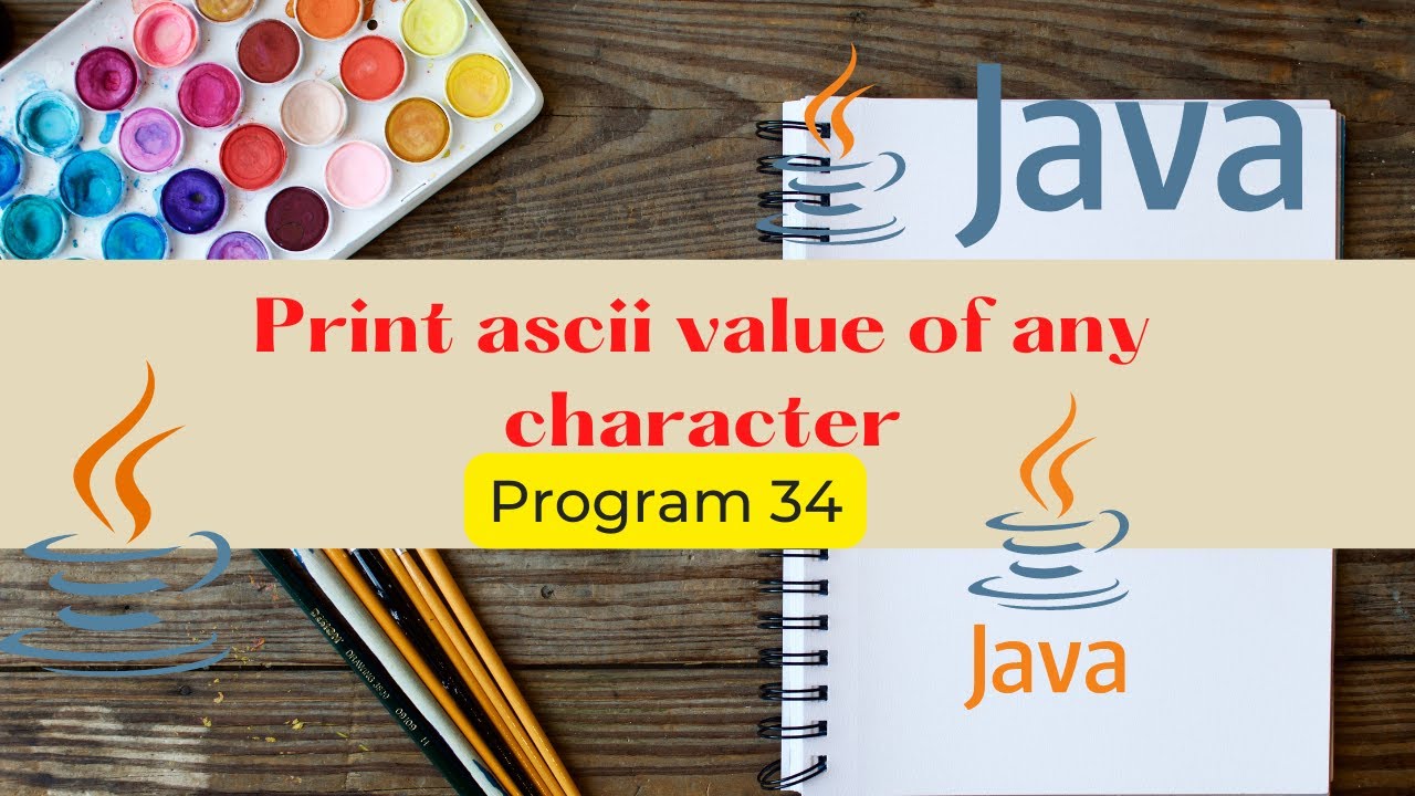 Find ASCII value of a character in Java