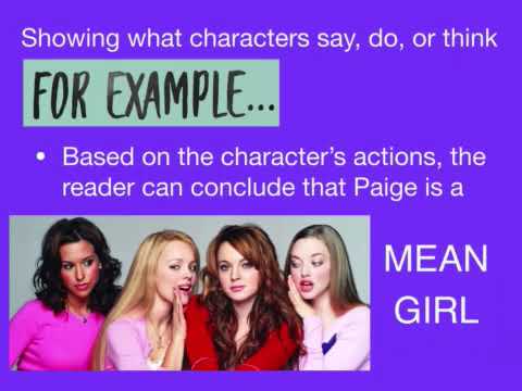 Characters and Characterization
