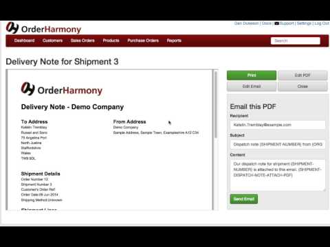 How to process a shipment when you hold the stock
