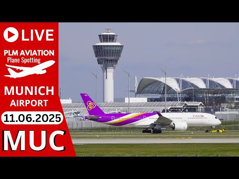 🔴 LIVE Midweek PLANE SPOTTING @ Munich Airport Germany MUC/EDDM