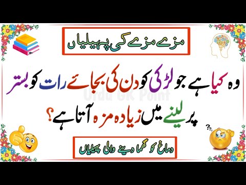 Double meaning Questions | Paheliyan with Answers | دلچسپ معلومات | General Knowledge | Puzzles #142