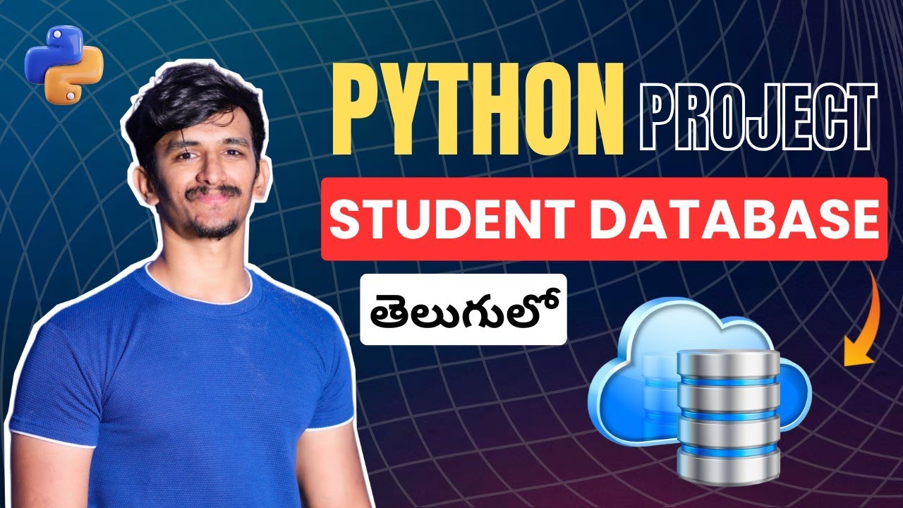 Student Database Management System using Python in Telugu | Add, Remove, Search, Update | JSON
