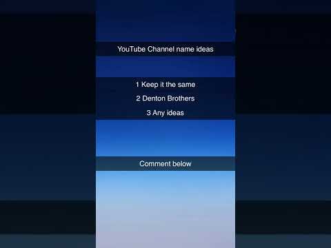 YouTube Channel Names