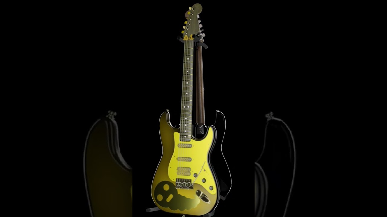 stratocaster 3D mode #3d #rock #3dmodel #stratocaster