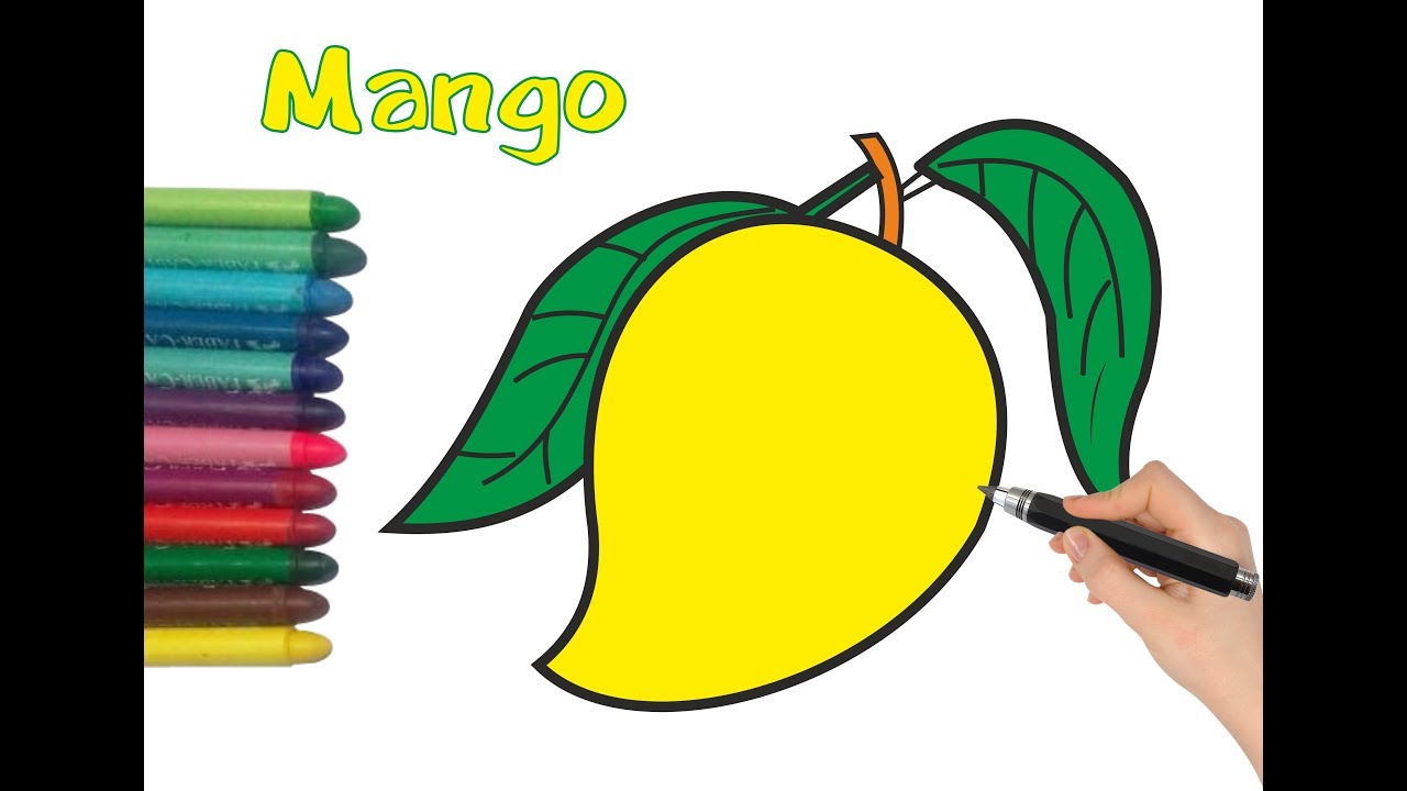 #Mango coloring and #drawing for all. coloring pages