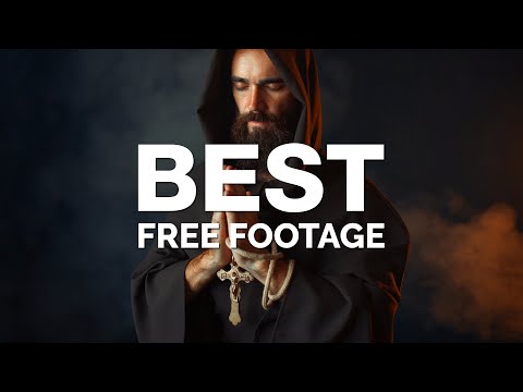 Free Stock Footage Aerial Christian Religion, Crosses, Bibles, People Praying | No Copyright Video