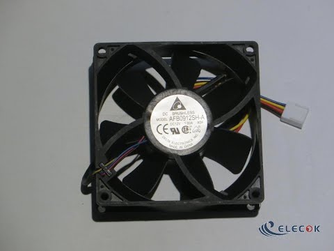 AFB0912SH-A 12V 1.00A 4wires Cooling Fan
