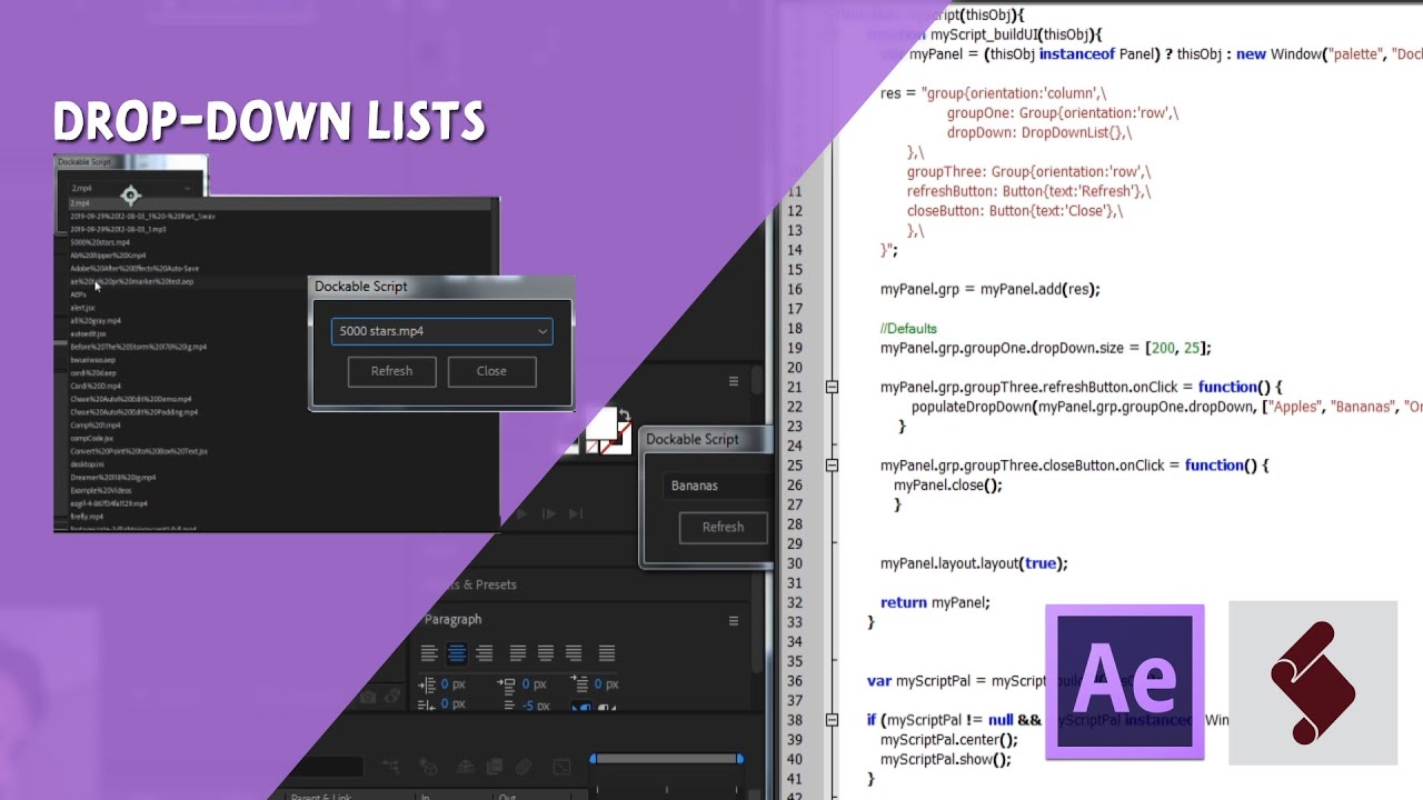 Adobe Scripting Tutorial: Drop-Down Lists