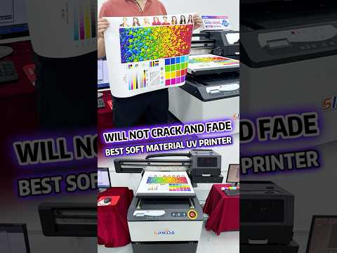 Display of soft material printing by Siheda uv flatbed printer#uv printer