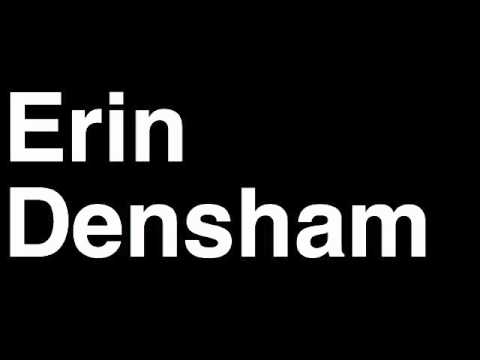 How to Pronounce Erin Densham Australia Bronze Medal Women's Triathlon London 2012 Olympics Video