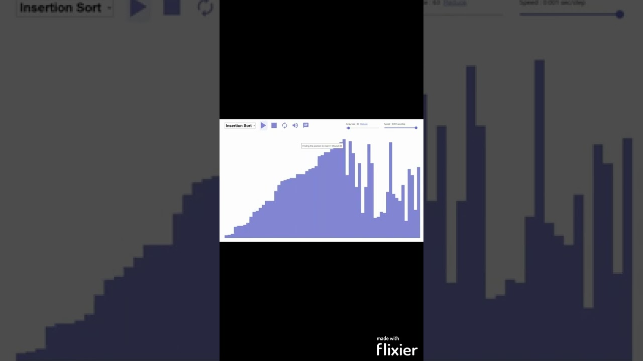Insertion Sort Visualizer