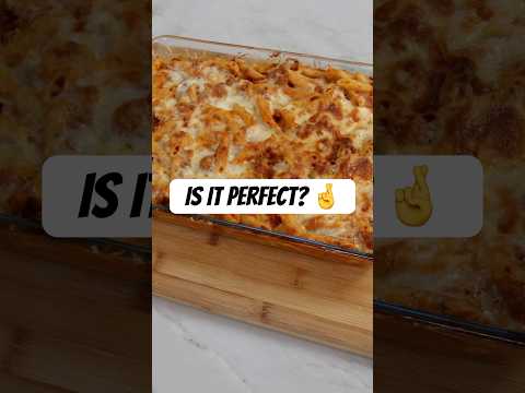 Bada bing, bada boom—Mostaccioli in the oven!