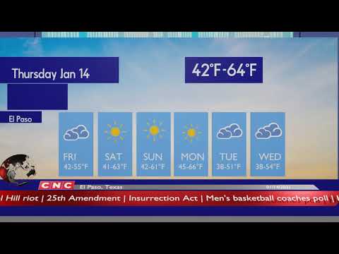 Weather Forecast El Paso, Texas  ▶ El Paso weather Forecast and local news 01/14/2021