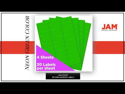 354328004 Return Address Labels - Standard Mailing - Neon Green - 120 Shipping Labels/Packs