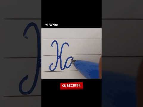 Kaia- Beautiful name in in Cursive writing| Cursive Writing for beginners|#shorts