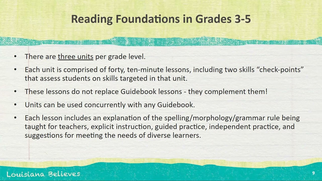 Supporting Reading Foundations in Upper Elementary
