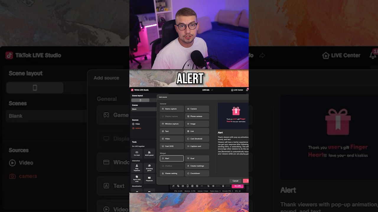 Set Up Follow, Sub and Gift Alerts in TikTok Live Studio!