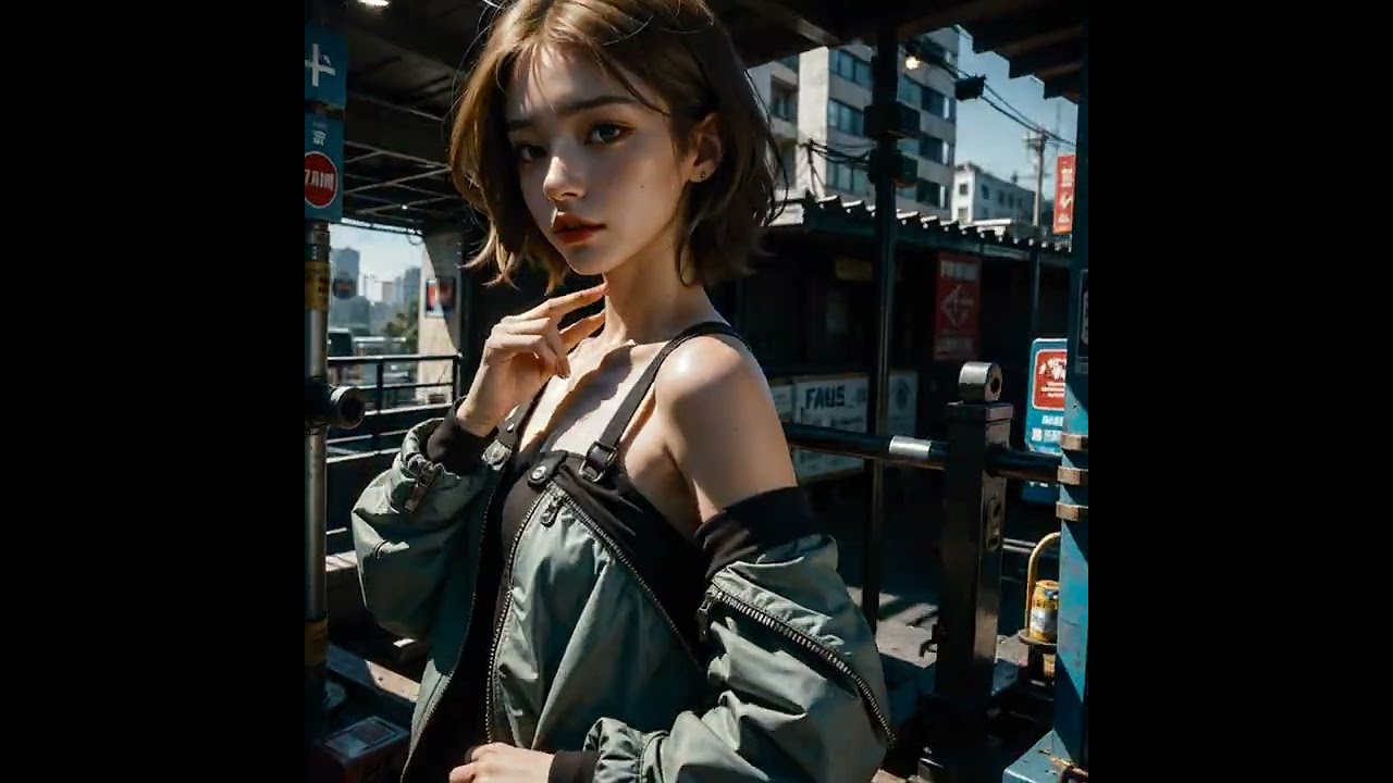 High quality cyberpunk girl created by stable diffusion #stablediffusion #shorts #subscribe #anime