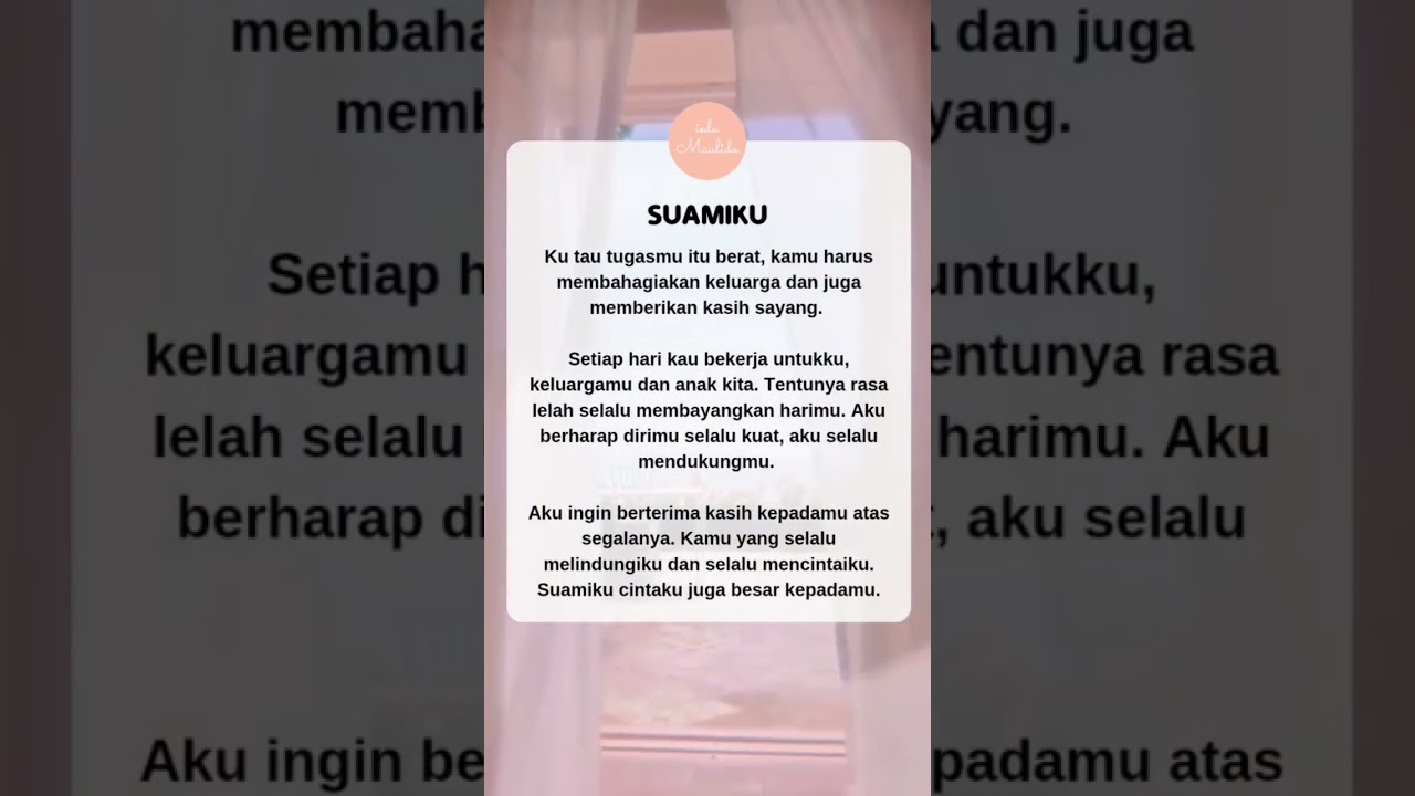 Terimakasih UNTUK SUAMI #quoteoftheday #yukhijrah #yukngaji #rumahtangga #Perjalananrumahrangga