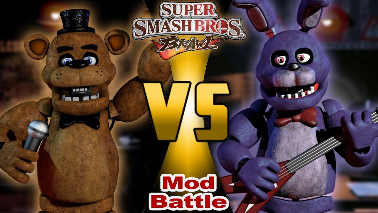 SSBB Mod Battle | Freddy Fazbear VS Bonnie