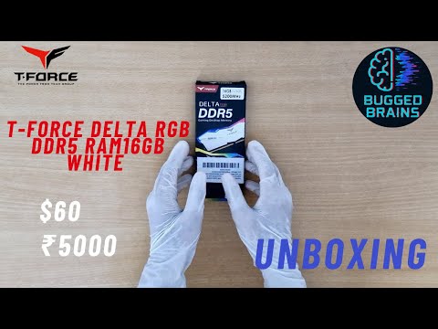 Unboxing the T-Force Delta RGB DDR5 16GB (White) | Killer Aesthetics!