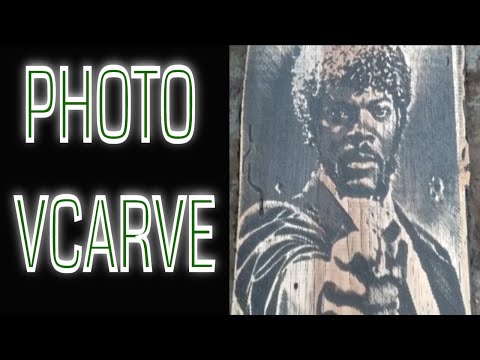 "A Royal with Cheese" Photo V-Carving in CARVECO Pulp Fiction.