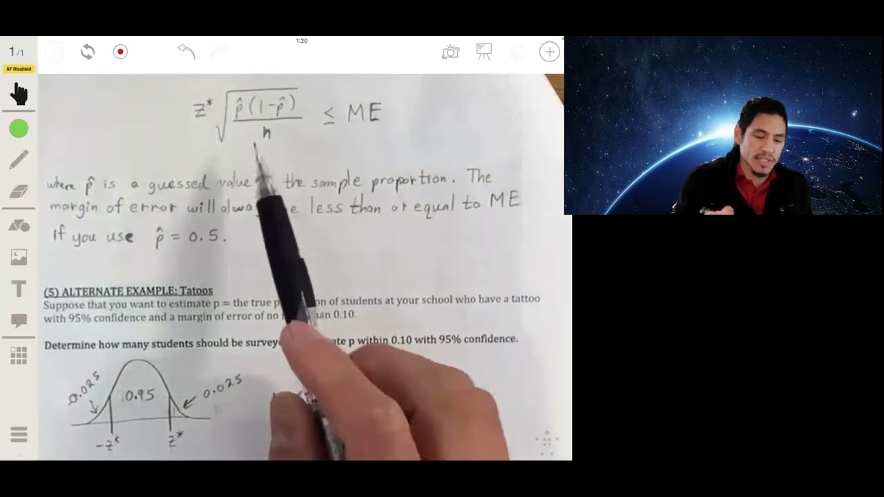 AP Statistics Margin of Error Determining the Sample Size
