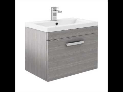 Grey Vanity Unit and Basin for Bathroom UK