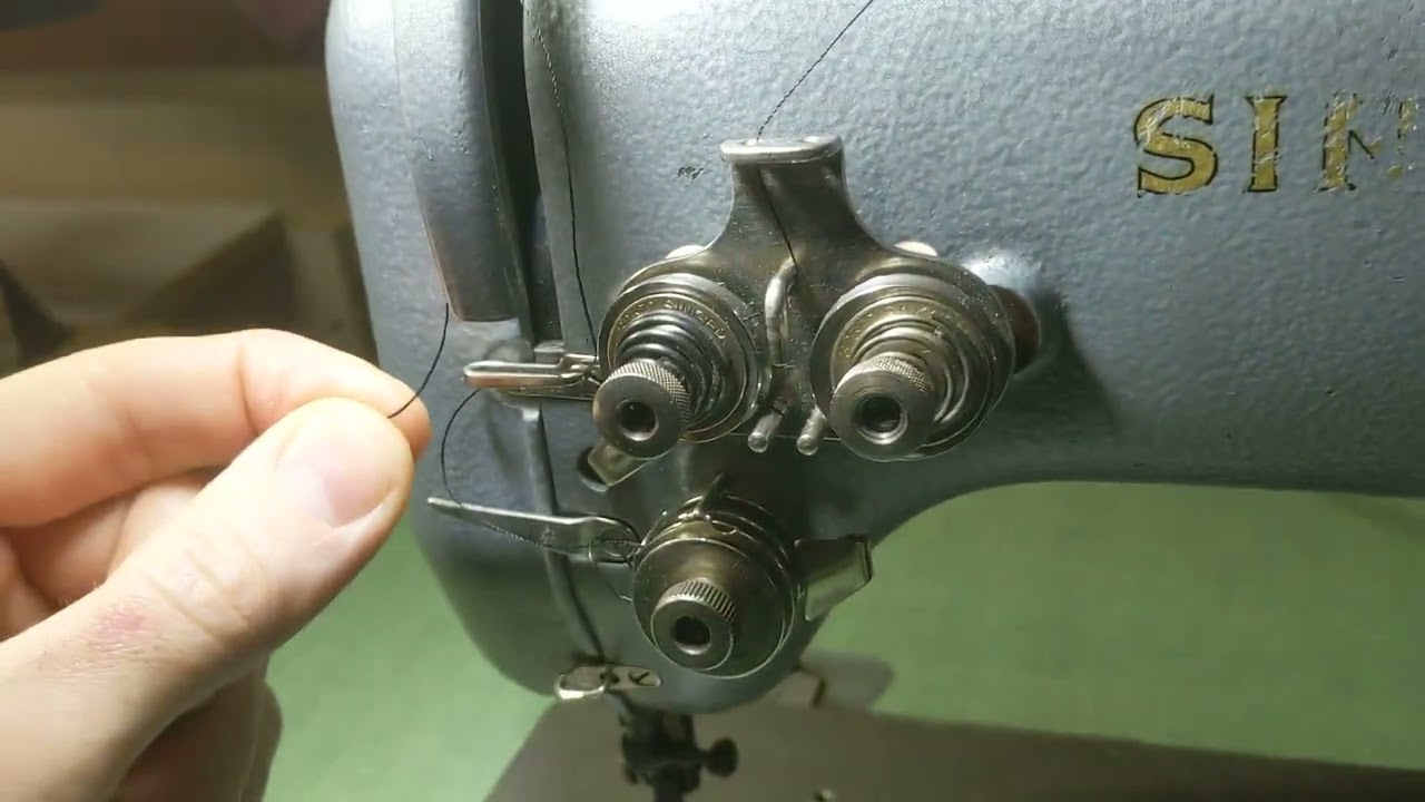Singer 307G2 Zigzag sewing machine threading
