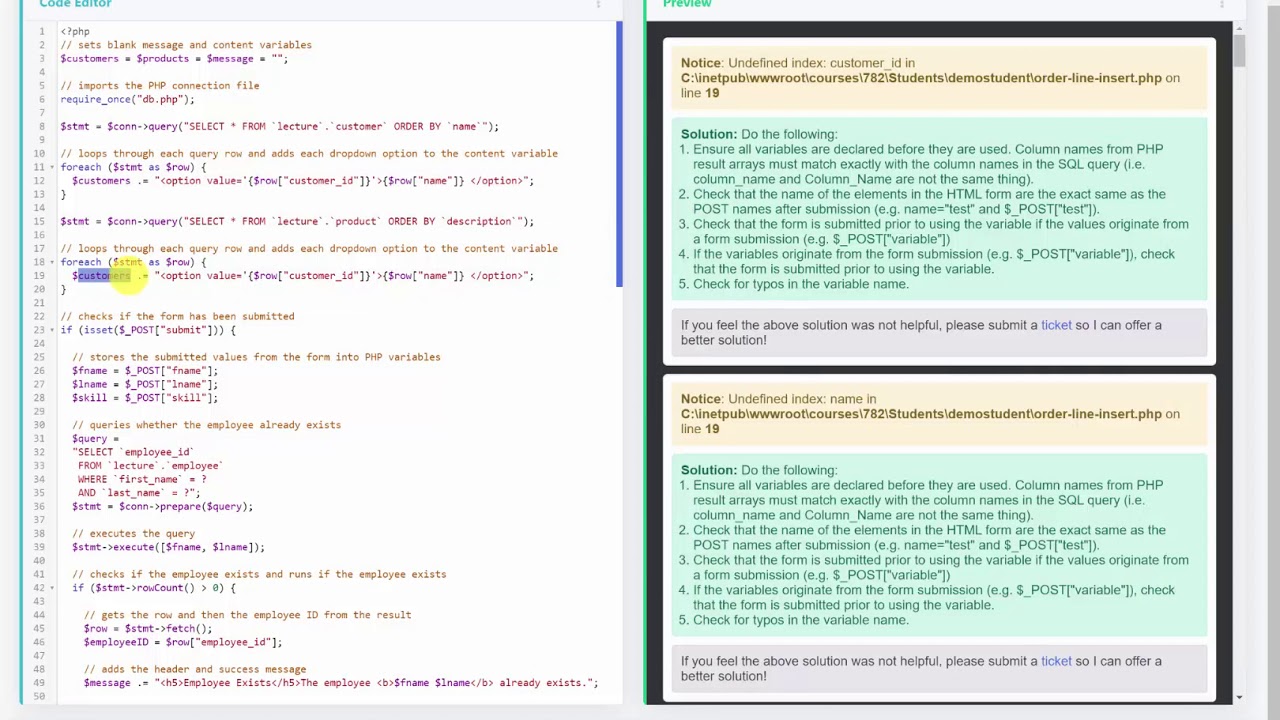 Database Application Development: Other Commands with PHP and MySQL (Learning Activity)