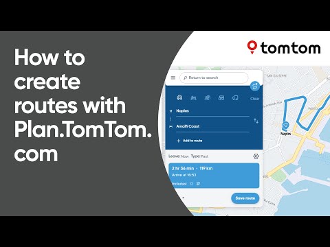 Creating your own routes with Plan.TomTom.com