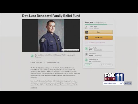 GoFundMe raises more than $480,000 for fallen SLO police detective
