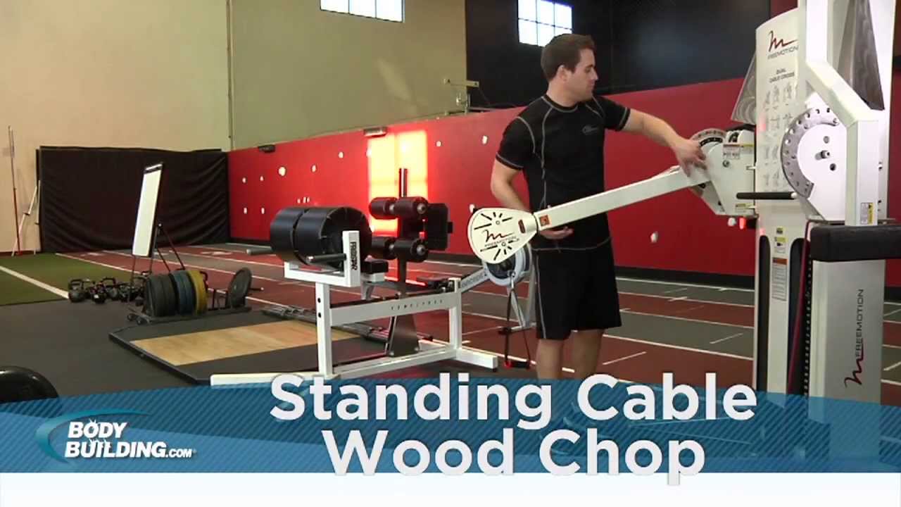 Standing Cable Wood Chop  - Core / Abs - Bodybuilding.com