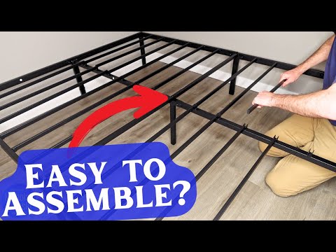 HOW TO ASSEMBLE the Sweetcrispy Metal Platform Bed Frame! (UNBOXING & REVIEW!)