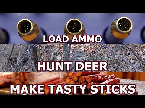 Loading 223, hunting deer, making venison sticks