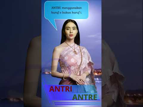 KAMU WAJIB TAHU penulisan yang benar ANTRI atau ANTRE #shorts | Kata baku | Ruang Bimbel Official