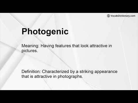 Photogenic Meaning