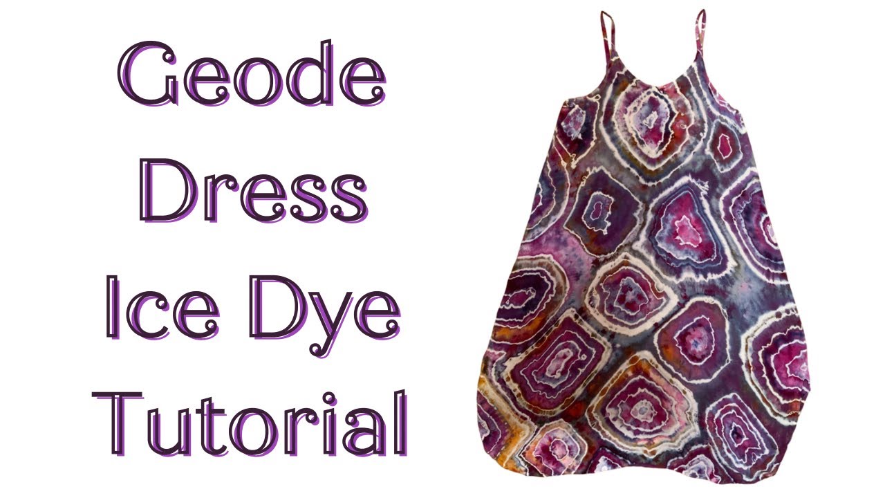 Tie-Dye Pattern: Geode Dress Ice Dye