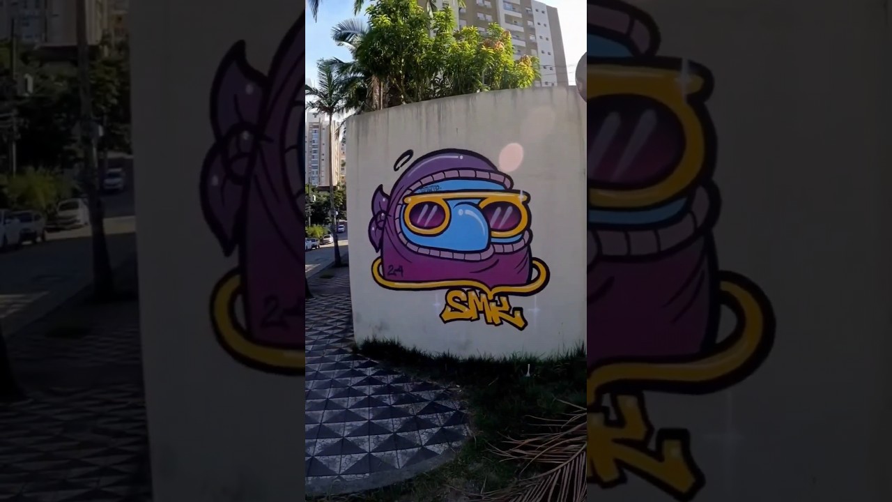 THE SICKEST GRAFFITI CHARACTER 👀😁 #graffiti #graffitiart #shorts