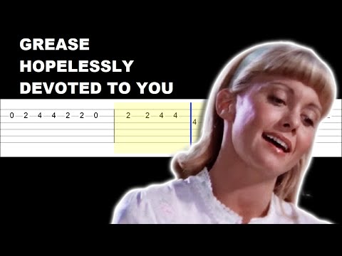 Hopelessly Devoted To You - From “Grease” (Easy Guitar Tabs Tutorial)