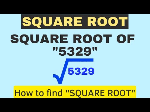 Square root | how to find square root | square root of 5329 #mathtricks #squareroot #maths