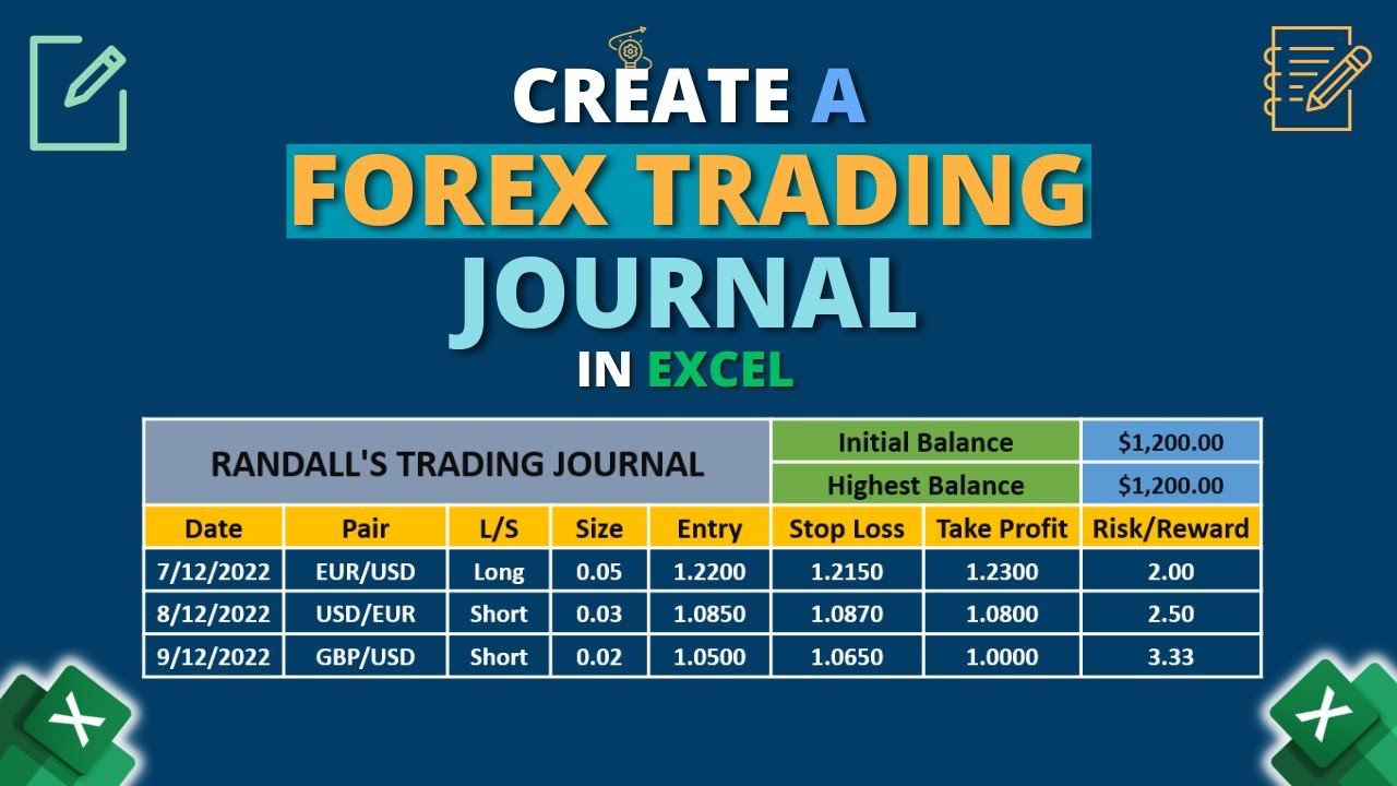 How to Create a Forex Trading Journal in Excel