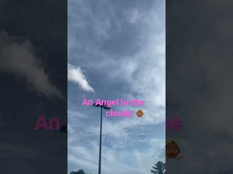 We saw an angel face in the clouds .#angel #angels